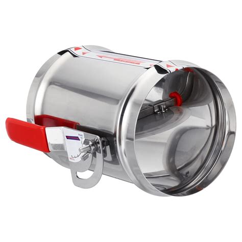 Uxcell Hvac Duct Manual Volume Damper 5 Inch Airflow Ducting Branch Vent Damper Adjustment