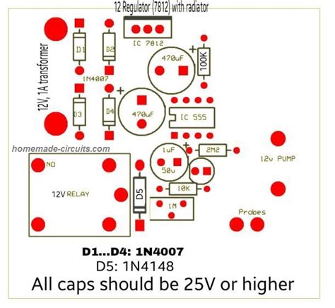 Simple Automatic Plant Watering Circuit For Monitoring Soil Moisture Homemade Circuit Projects