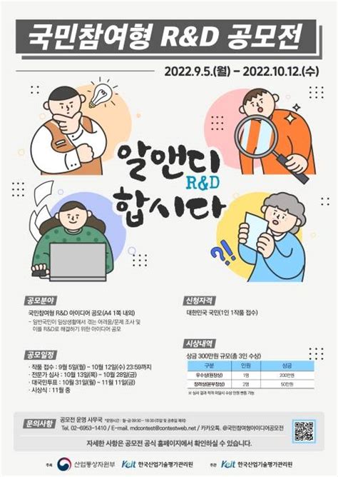 국민참여형 Randd 공모전 공모전 대외활동 링커리어