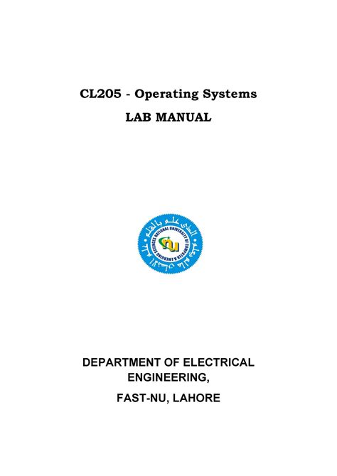 os manual updated it is a practice lab tasks cl205 operating systems lab manual