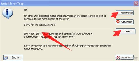 Autoiterrortrapau3 Udf Error Detection In Autoit Scripts