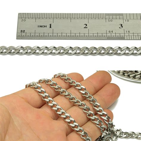 Curb Chains 304 Stainless Steel Curb Chain Facted Curby Chain，gold