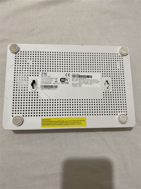 Zte Zxhn H298n Hyperoptic Device Information Router