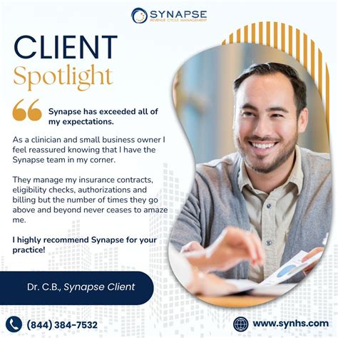 What Our Client Said About Our Services Synapse Has Exceeded All Of My Expectations As A