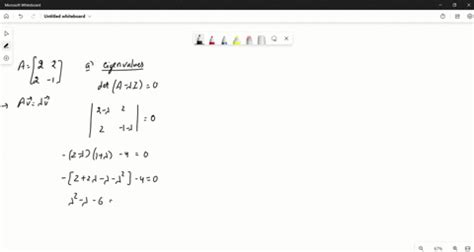 SOLVED Find The Eigenvalues And Eigenvectors Of The Following Numerade