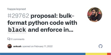 Propsal Bulk Format Python Code With `black` And Enforce In Pre Commit