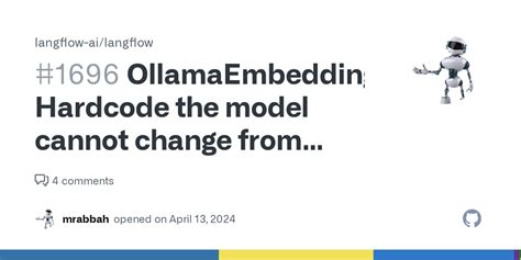OllamaEmbeddings Hardcode The Model Cannot Change From Llama2 Issue