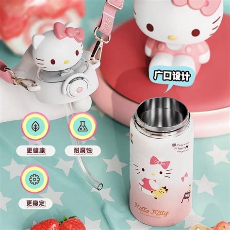台灣現貨💗sanrio三麗鷗316不銹鋼吸管杯保溫杯公仔兒童水壺美樂蒂kitty酷洛米大耳狗半人魚帕恰狗 蝦皮購物