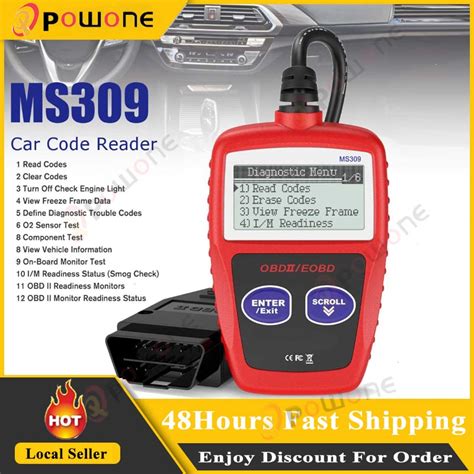 MS CAN BUS OBD Code Reader Obd OBD II Car Diagnostic Tool MS Code Scanner Shopee