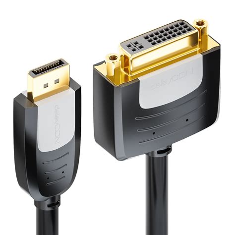 Deleycon Displayport Zu Dvi Adapter Fullhd Dp Stecker Auf Dvi Buchse Deleycon