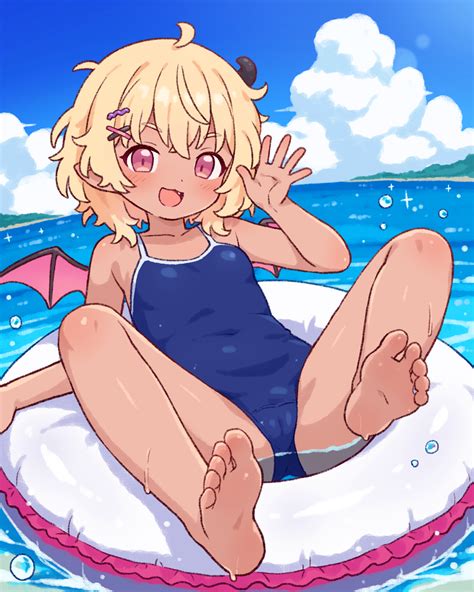 Onyhakase Original Commission Highres Pixiv Commission 1girl D Arm Up Bare Arms Bare