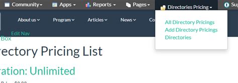 How To Set Up Directories Module Pricing Help Files