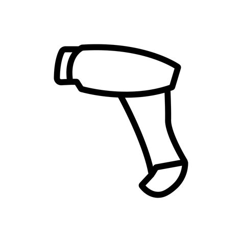 Manual Barcode For Scanning Icon Vector Outline Illustration 9990508 Vector Art At Vecteezy