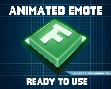 Animated Emote Mint F Key Emote Kick Emote Twitch Emote Discord Emote Streamer Emote