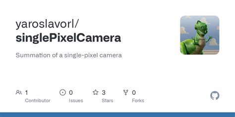 Github Yaroslavorl Singlepixelcamera Summation Of A Single Pixel Camera