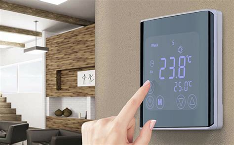 Simple Day Programmable Thermostat Controller For Bathrooms Heat On Systems