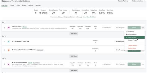 Ab Testing Using Cadence Step Variants