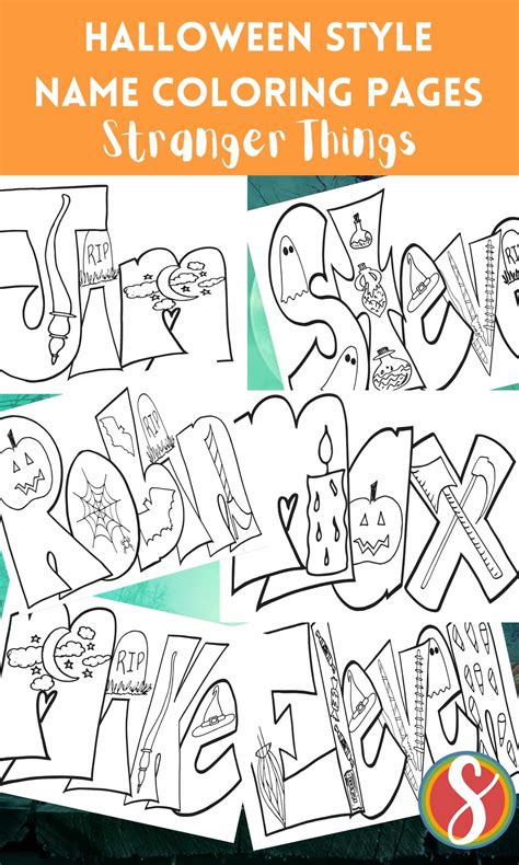 Stranger Things Coloring Pages