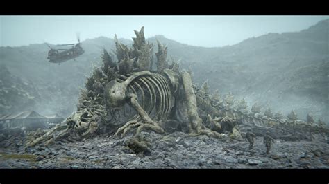 3d Model Godzilla Skeleton Vr Ar Low Poly Cgtrader