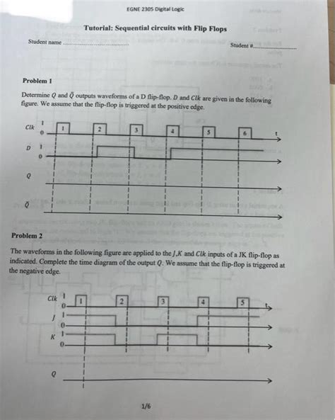Tutorial Sequential Circuits With Flip Flops Student Chegg