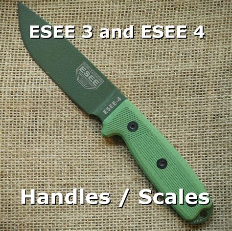 Esee 3 And Esee 4 Knife Handles Scales In Multiple Patterns Etsy
