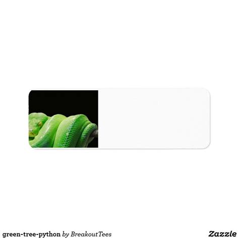 Green Tree Python Label