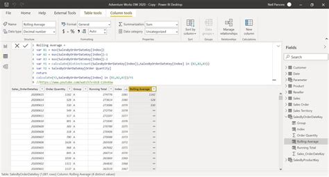 solved rolling average using index microsoft fabric community