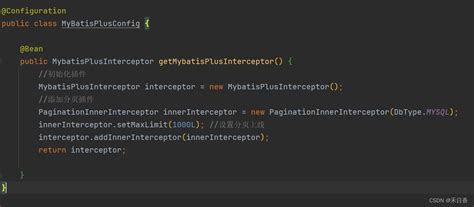 Mybatisplus分页mybatis Plus Mybatisplusinterceptor设置最大的page Csdn博客