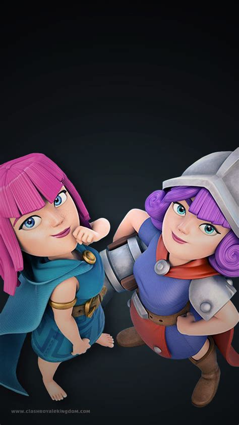 Ladies Royale Clash Royale Wallpaper Clash Royale Kingdom Animasi