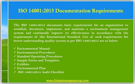 Ppt Guidance On The Requirements Of Iso 14001 2015 Documentation Powerpoint Presentation Id