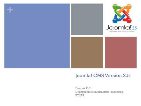 A Complete Guide To Joomla 25 Ppt