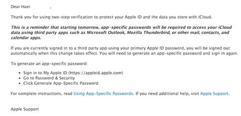 Apples Two Step Verification For Icloud Will Start Using App Specific