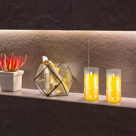 Buy Aignis Flickering Flameless Candles In Unbreakable Plexiglass Shell With Embedded String