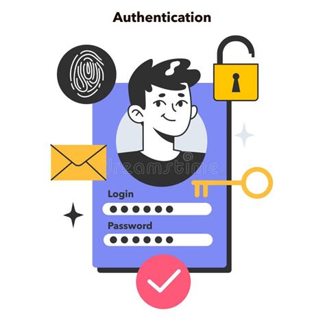 Profile Authentication Stock Illustrations 2578 Profile