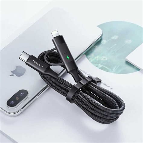 Mcdodo Ca 712 2 In 1 Type C To Lightning And Type C Pd Fast Charge Data Cable 60w