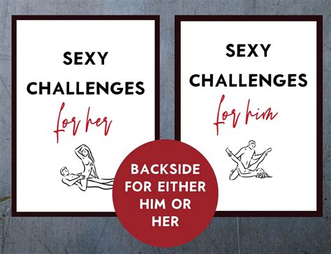 Valentine Sex Game Sex Challenges Printable Kinky Game For