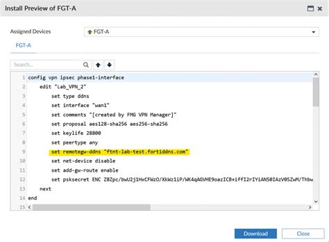 Troubleshoot Tip Vpn Configured Via Vpn Manager F Fortinet Community