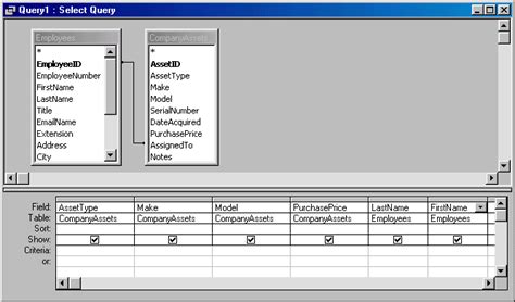 Microsoft Access Lesson 17 Queries And Relationships