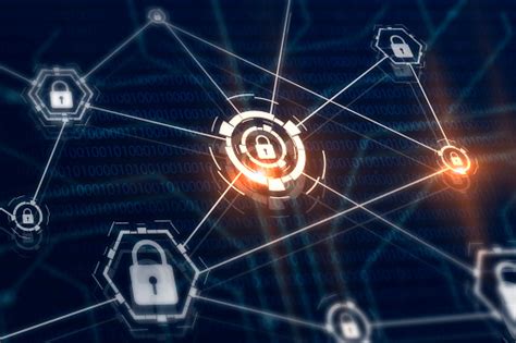 Access Control And Cyber Security Concept Padlocks And Locks On Virtual