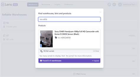 Serial Numbers Sellercloud