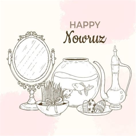 Happy Nowruz Celebration Happy Nowruz Card Happy Nowruz Illustration