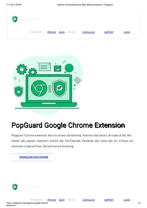 Ppt Adblock Chrome Extension Best Adblock Extension Popguard Powerpoint Presentation Free