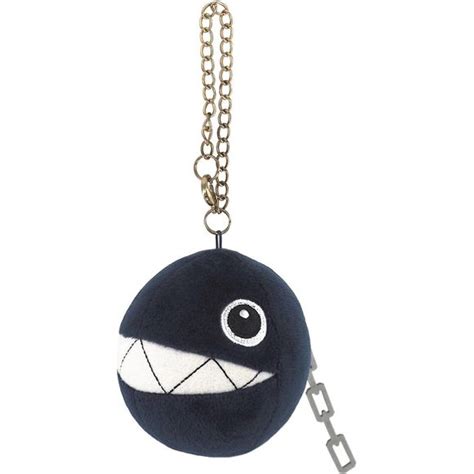 Sanei Mm09 Super Mario Chain Chomp Mascot 4 Inch Plush Keychain