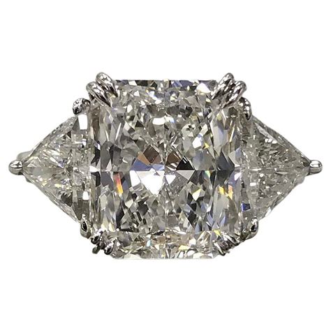 Gia Certified 5 Carat Radiant Cut Diamond Ring For Sale At 1stdibs