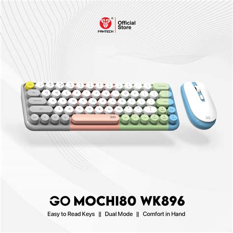 Fantech Go Mochi 65 Combo Set Keyboard Mouse Wireless Bluetooth Dual Mode Fantech Indonesia
