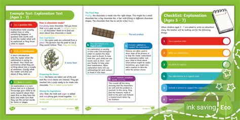 Example Text Explanation Ages 5 7 Teacher Made