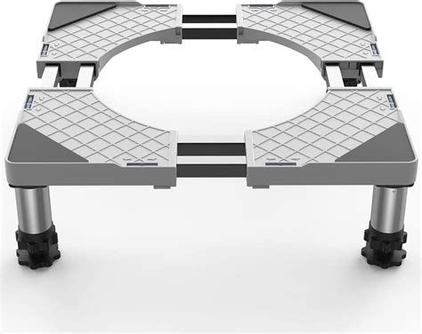 Dewel Mini Fridge Stand Universal Adjustable Stand Base Fu9721 Silver
