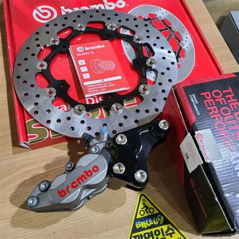 브렘보 야마하 R3 Mt03 브레이크 4p 캘리퍼 디스크 서포터 브라켓 오토바이 튜닝 부품 바이크09