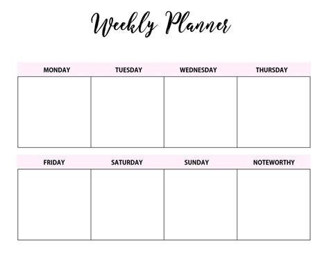 Weekly Planner Template, Printable Planner, Organized Chaos, Getting ...