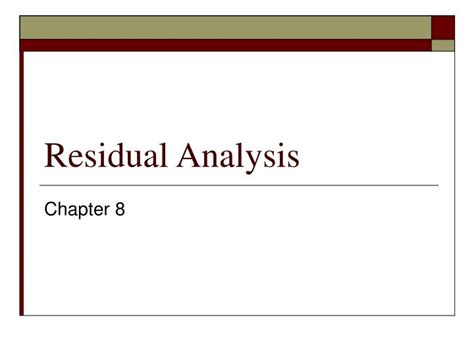 Ppt Residual Analysis Powerpoint Presentation Free Download Id244606